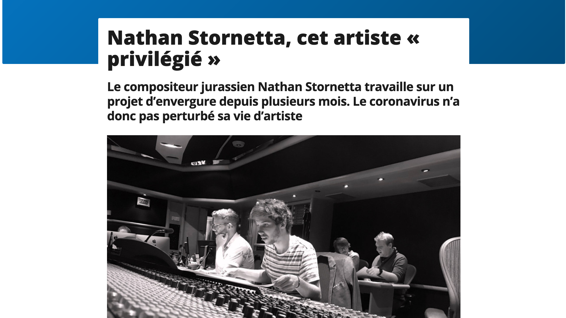 Press – NATHAN STORNETTA